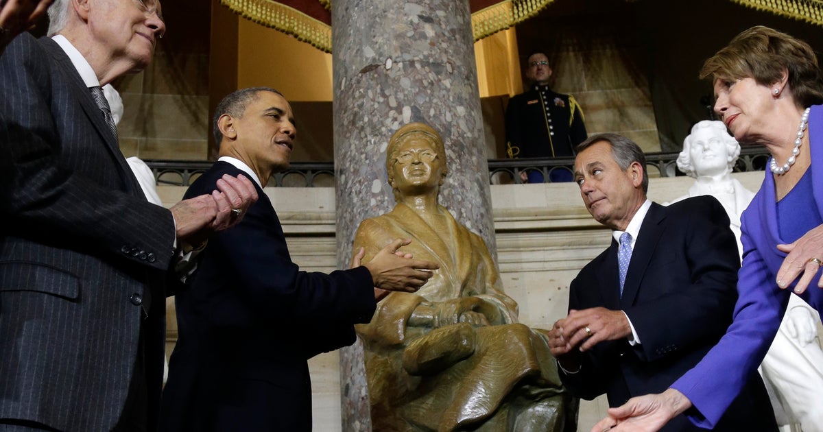 Obama, Congress unveil new Rosa Parks statue at Capitol - CBS News