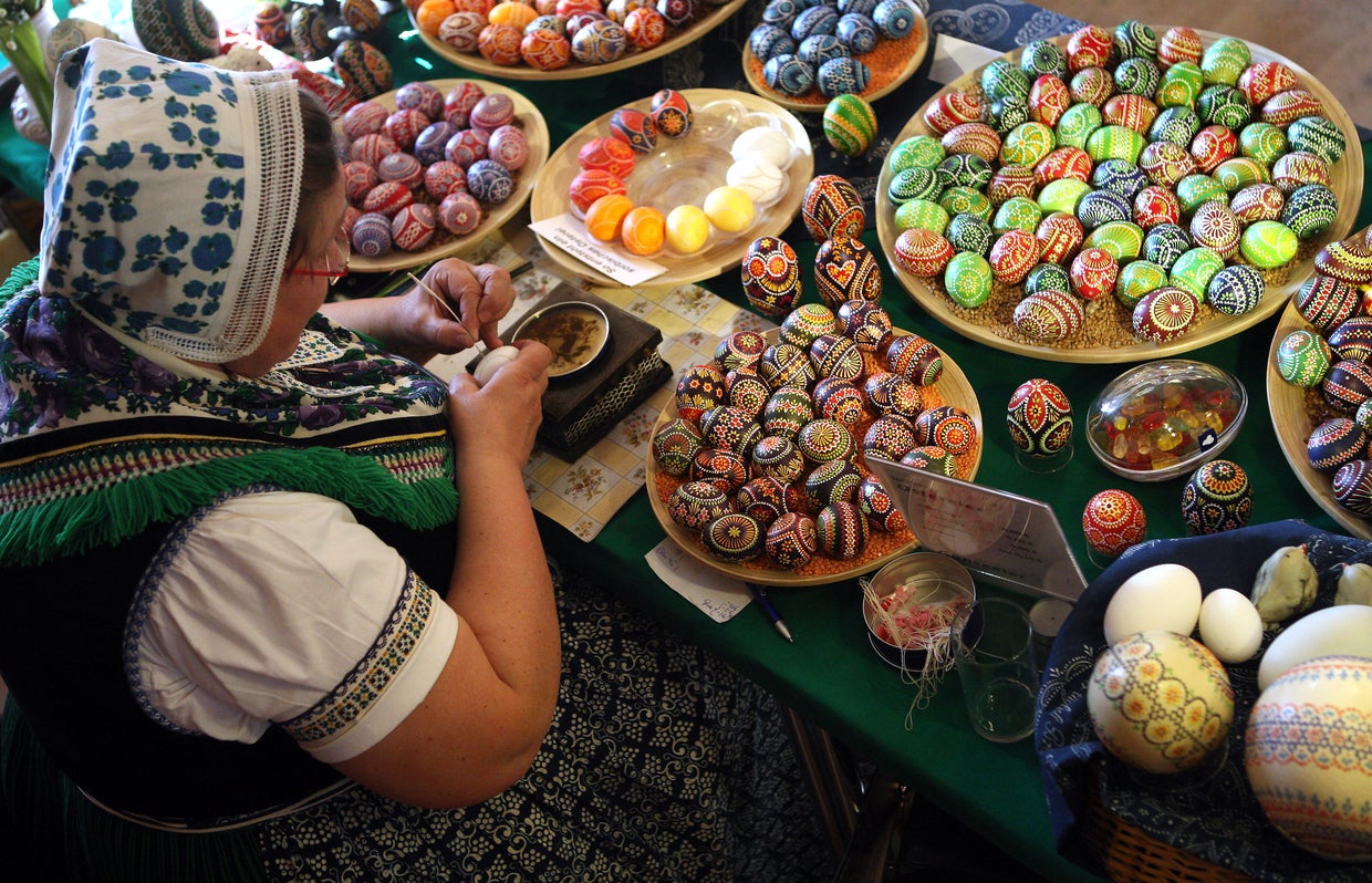 Colorful Easter eggs in Germany