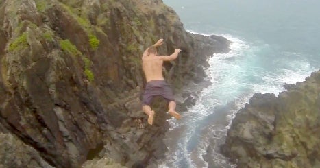 Celebrate the first day of Spring with cliff jumping in Hawaii - CBS News