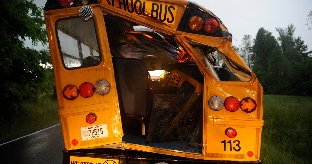 Students hurt in Kentucky school bus accident - CBS News