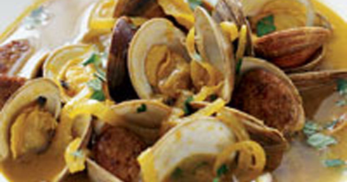 Eric Ripert recipe: Clams with Spicy Sausage - CBS News