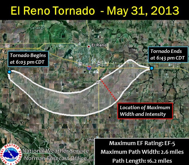 Deadly Oklahoma tornado was widest on record - CBS News