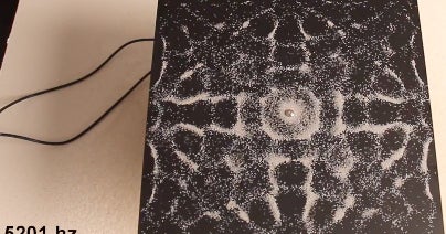 sound visualization experiment