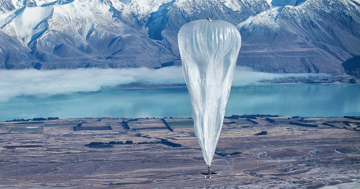 Google's ambitious Internet balloons soar above New Zealand - CBS News