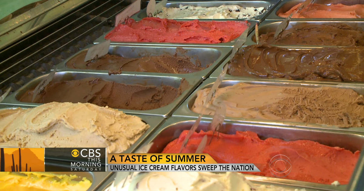Funky ice cream flavors found from coast to coast - CBS News