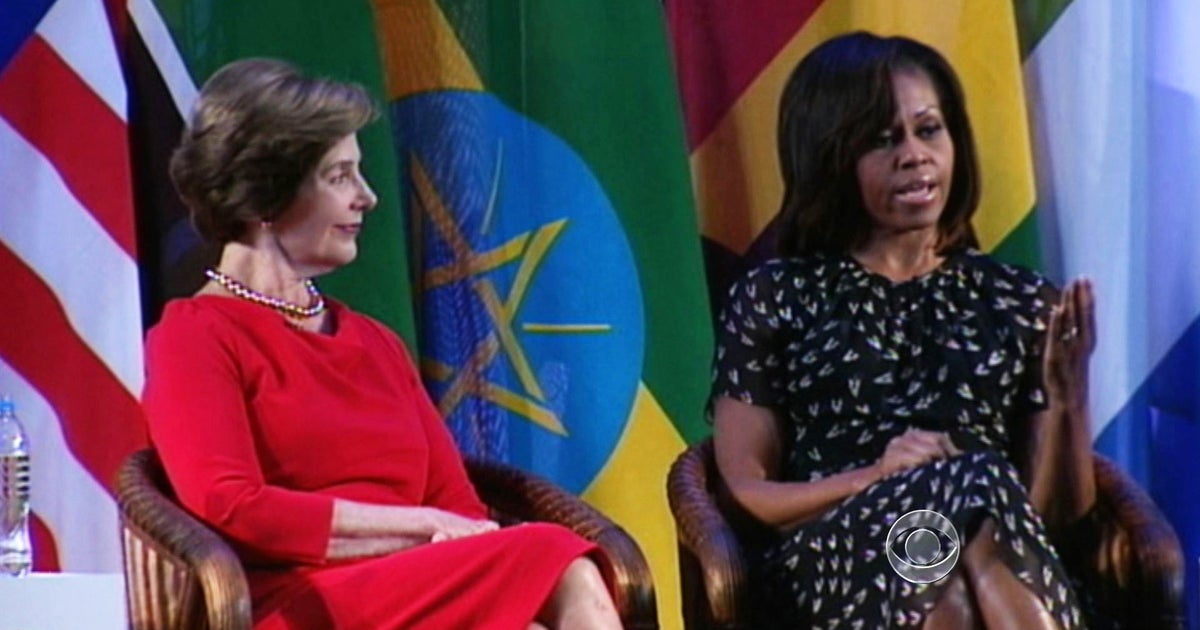 Laura Bush and Michelle Obama on being a first lady - CBS News