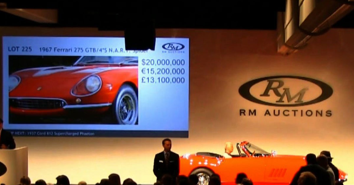 Ferrari $27.5M sale at auction sets world record - CBS News