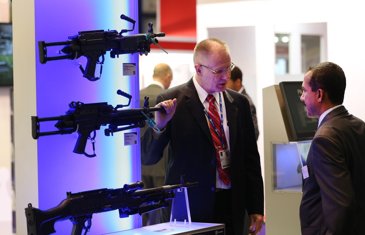 Modern military tech at the London arms expo