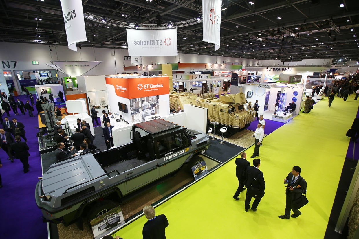 Modern military tech at the London arms expo