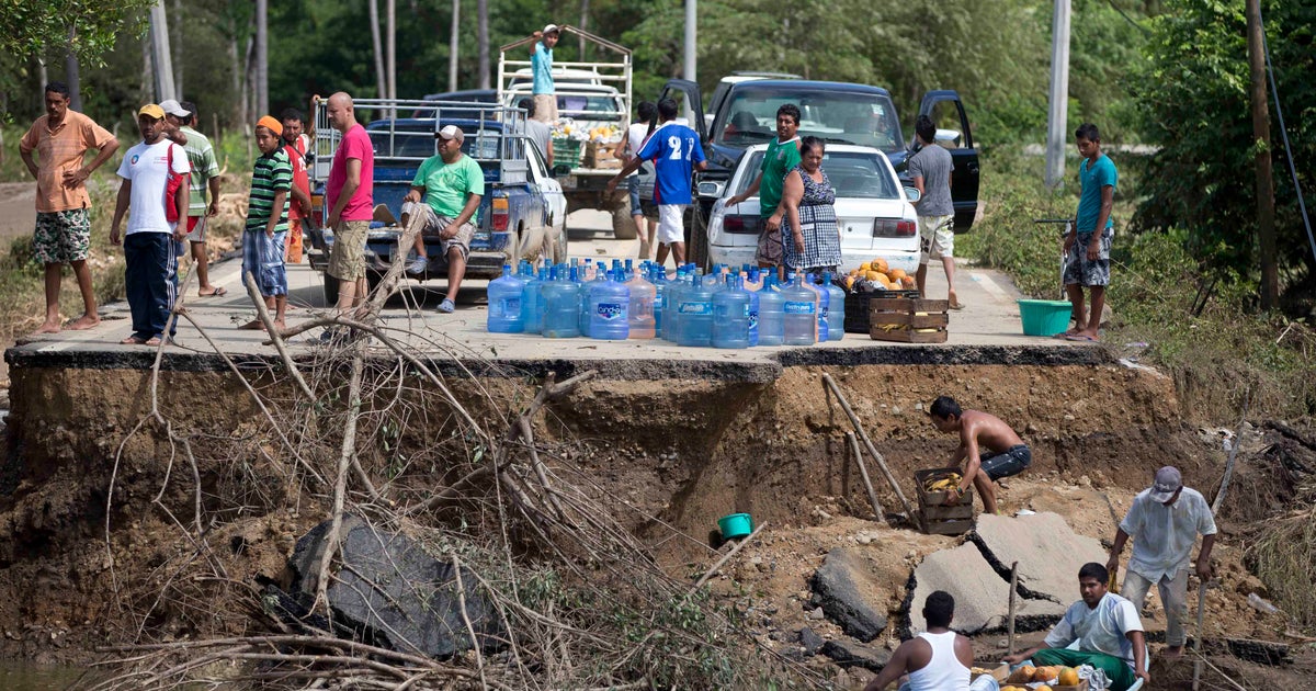 Manuel a hurricane after deadly Mexico flooding - CBS News
