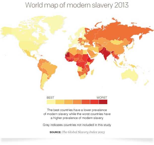 Slavery still grips tens of millions worldwide, report says - CBS News