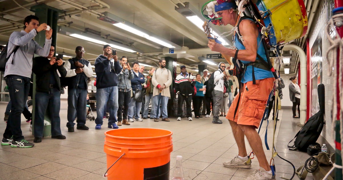 NYC subway performers eke out a living: "This is how we eat" - CBS News