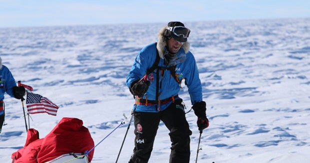 Wounded U.S. veteran in Antarctica: "We're going full force" - CBS News