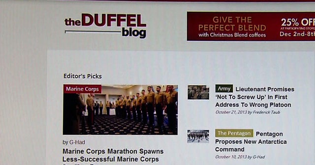 Popular "Duffel Blog" pokes fun at military - CBS News