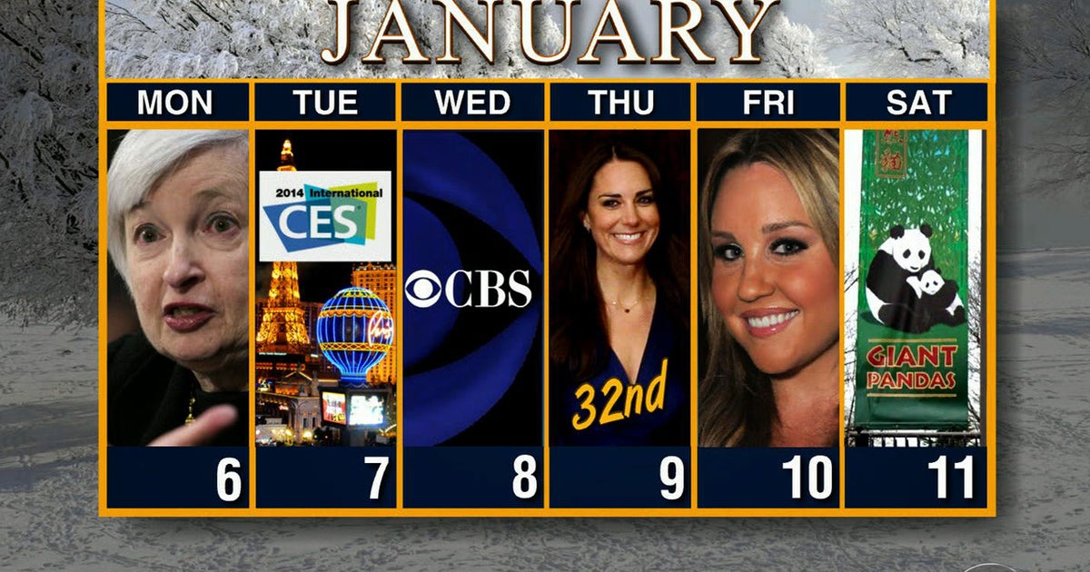 Calendar: Week of January 6 - CBS News