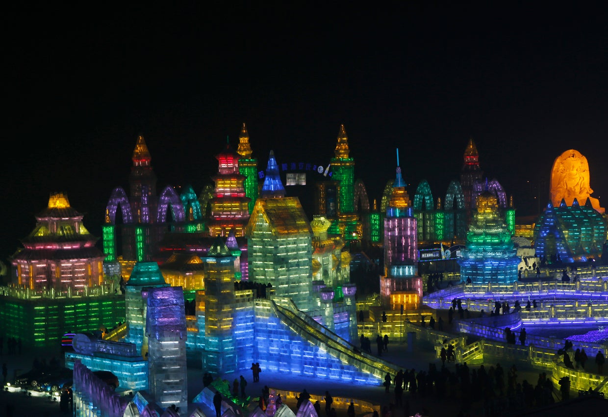 Winter wonderland at ice sculpture festival