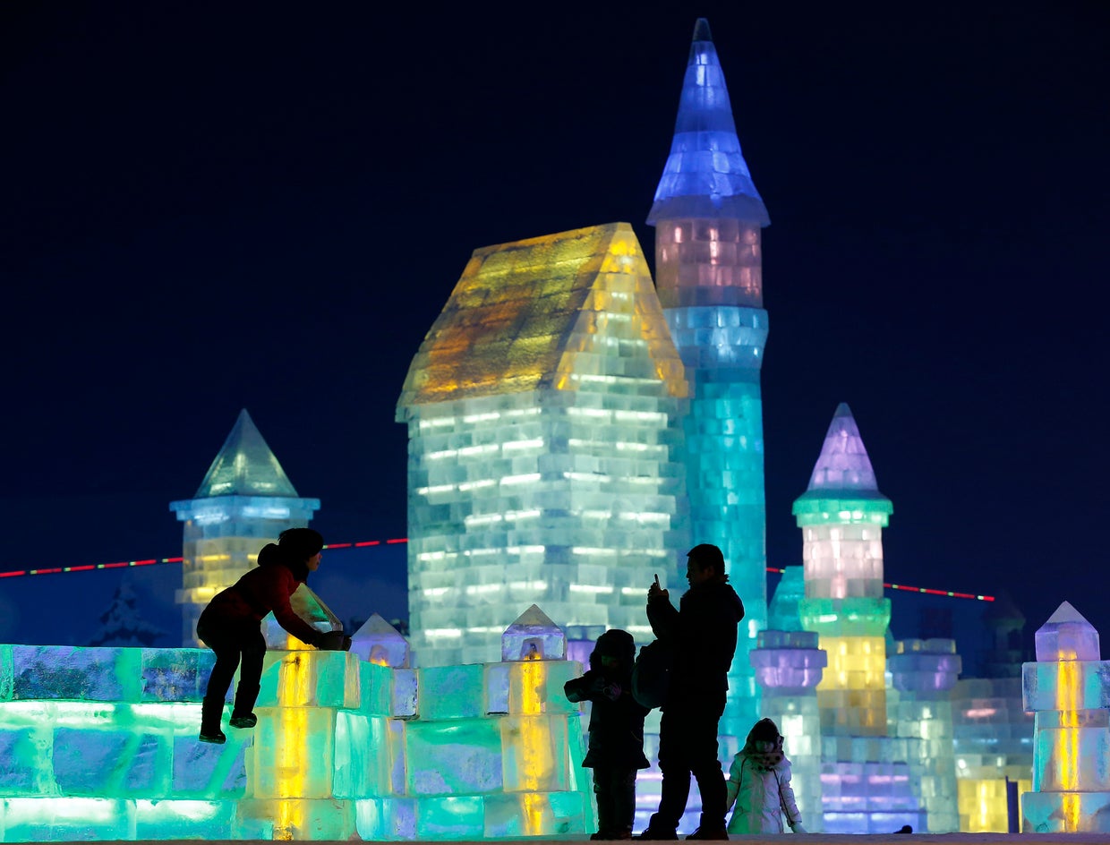 Winter wonderland at ice sculpture festival