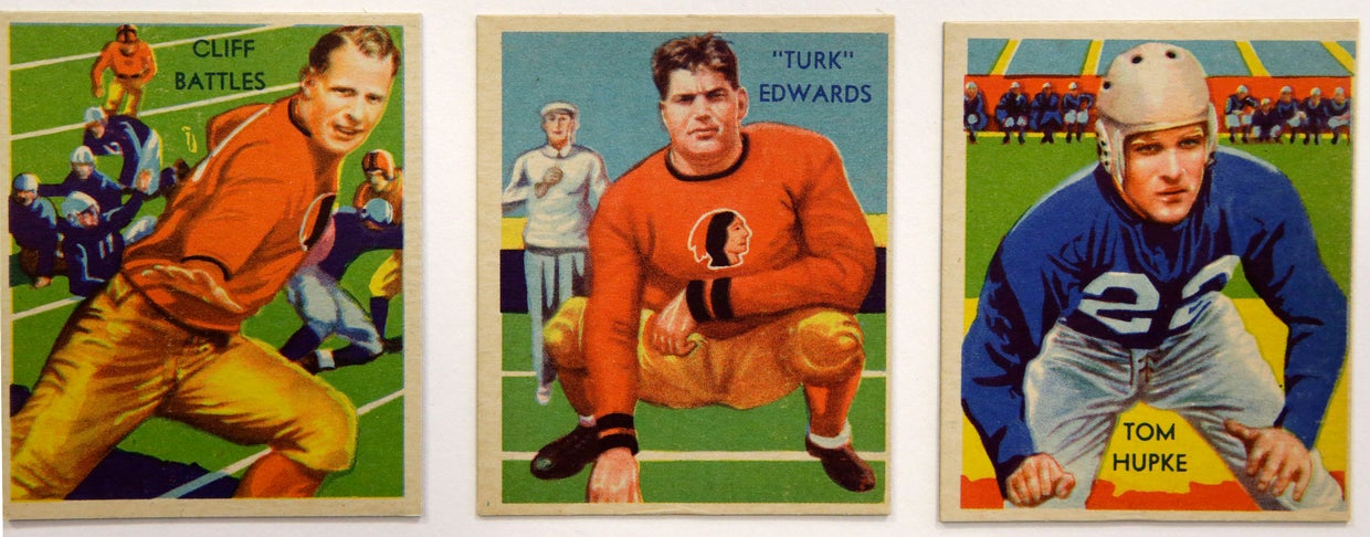 Vintage football cards