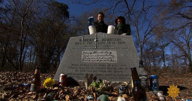 Rosanne Cash at Robert Johnson's grave - CBS News