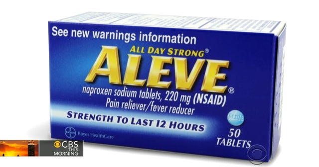 Aleve may have less heart risk than other pills - CBS News