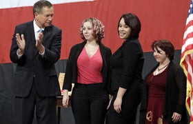 Amanda Berry and Gina DeJesus, women held captive in Cleveland, Ohio ...