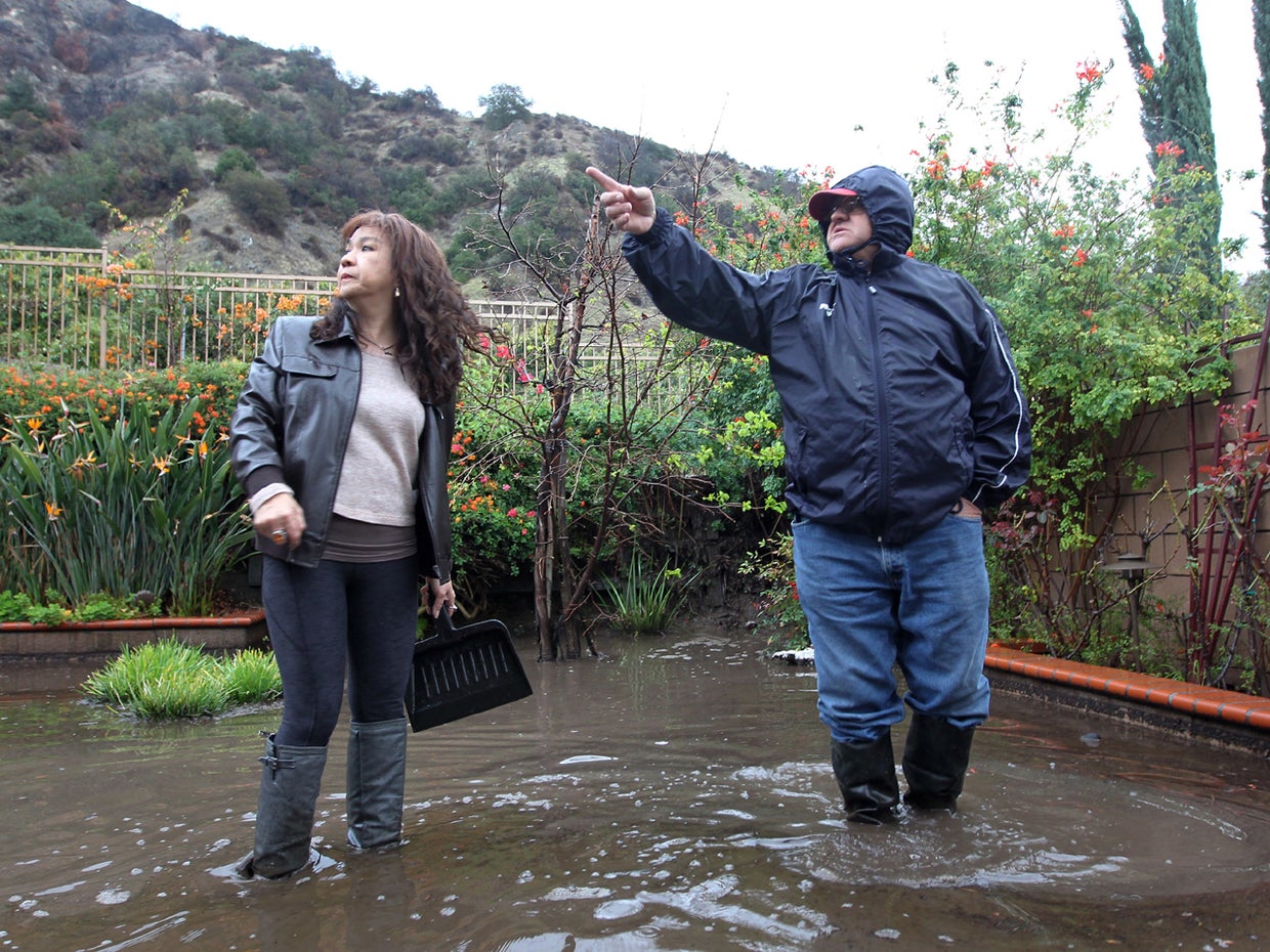 Rain creates rivers of mud in California