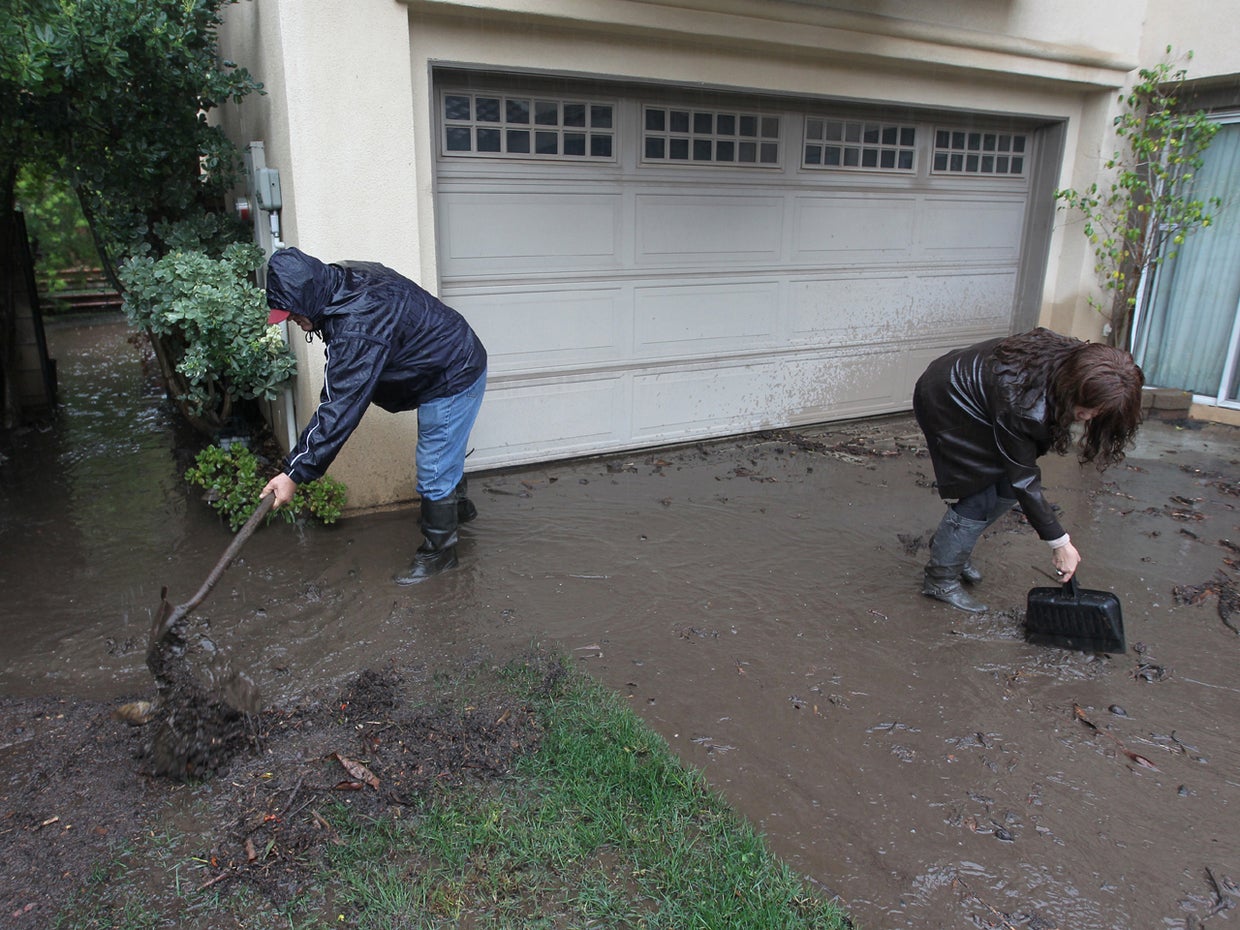 Rain creates rivers of mud in California