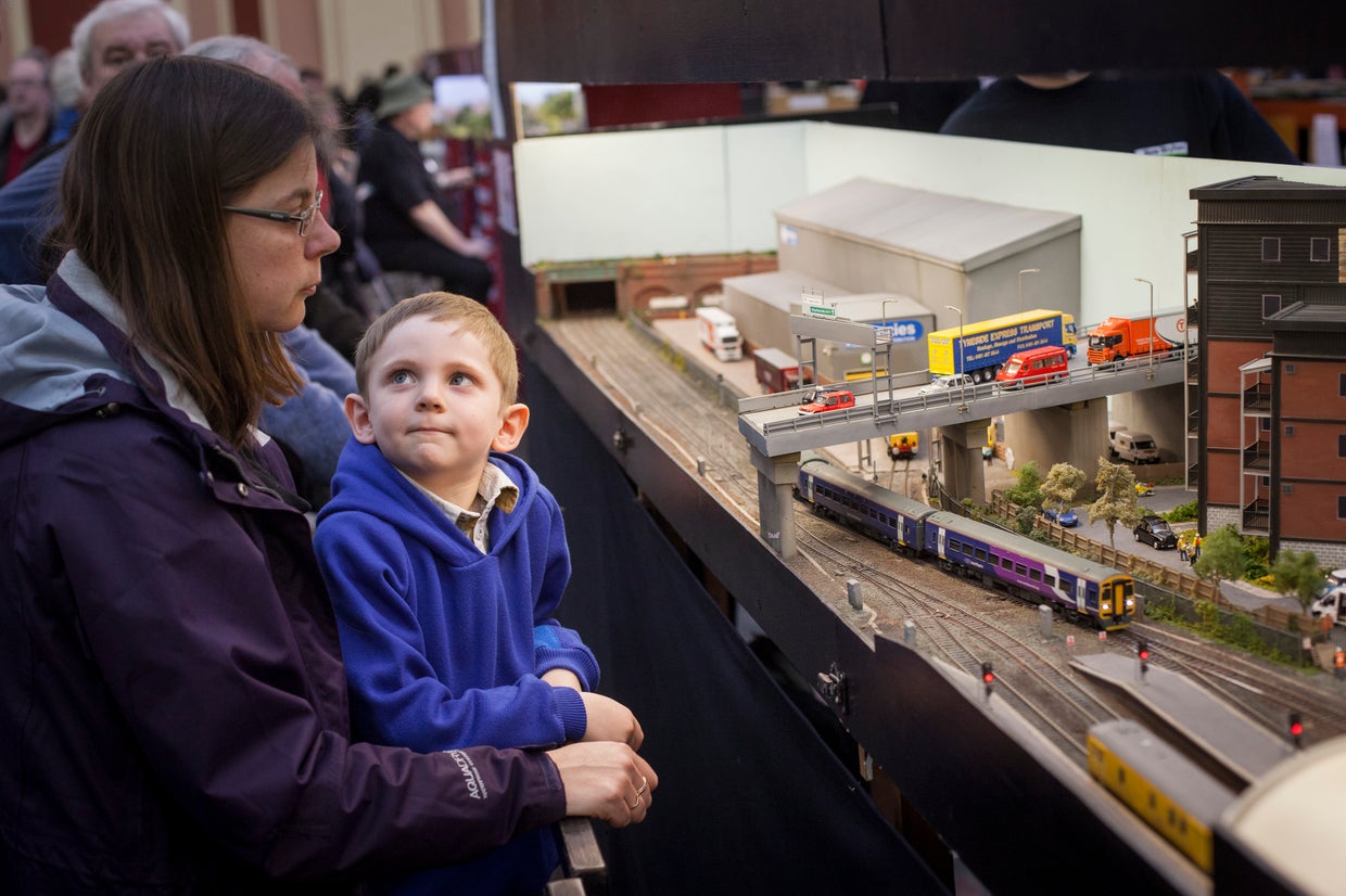 Riding the teeny, tiny tracks