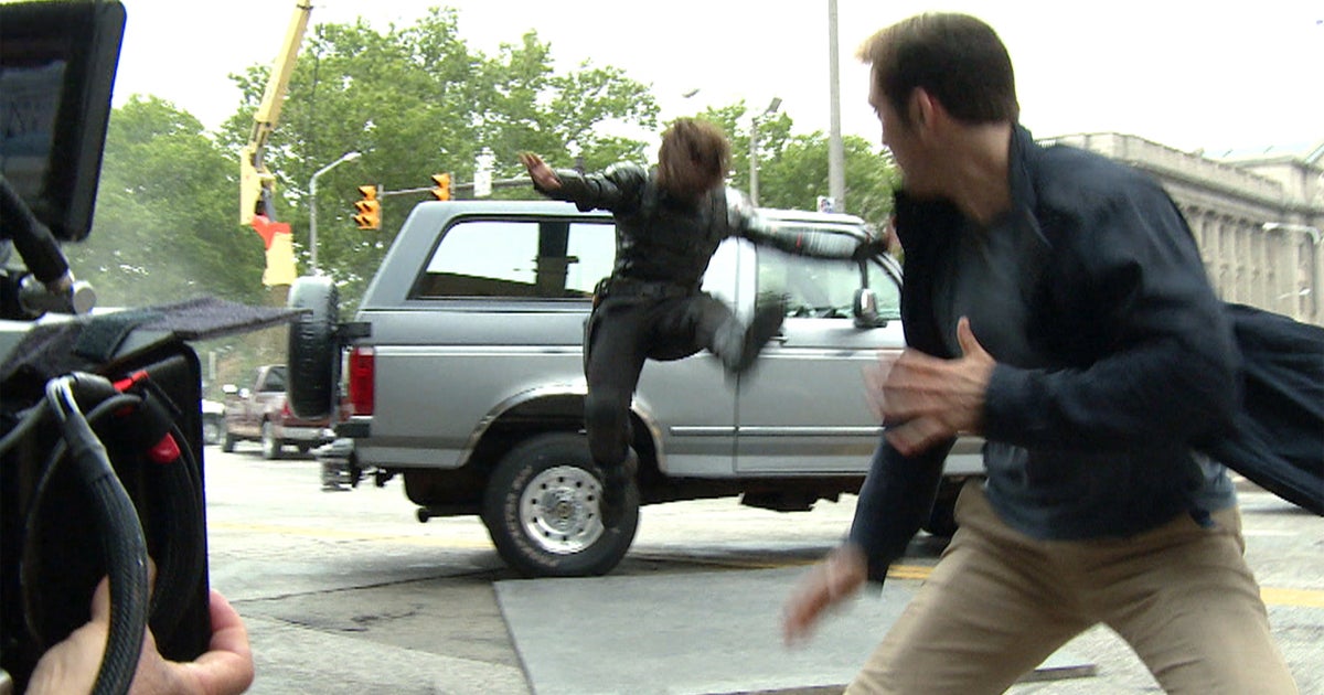 All in a day's work for movie stunt people - CBS News