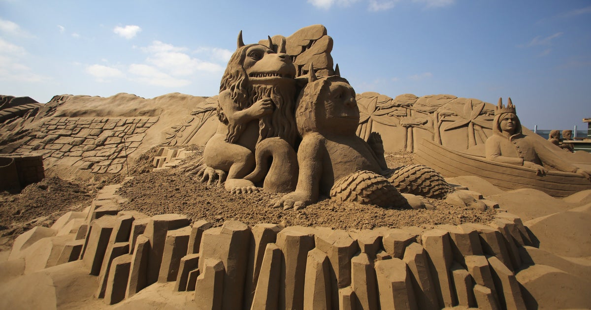Fantasy sand sculptures