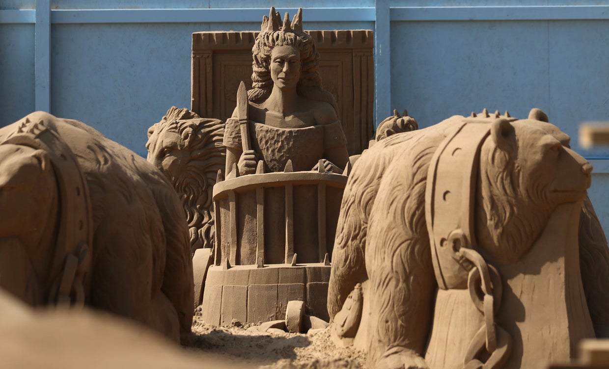 Fantasy sand sculptures