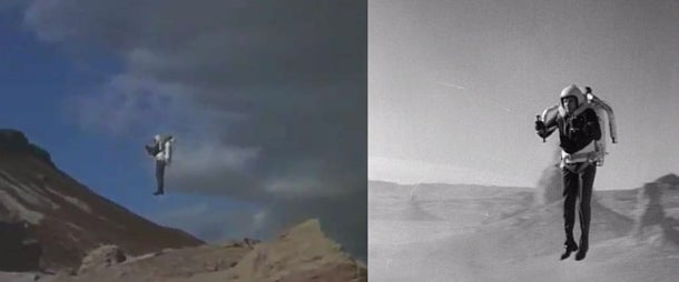 Jet packs in flight and fiction