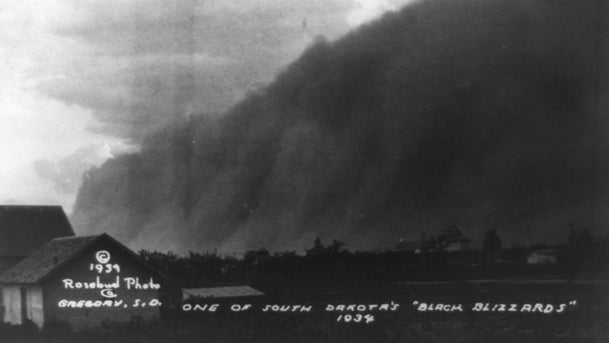 Depression-era dust storms