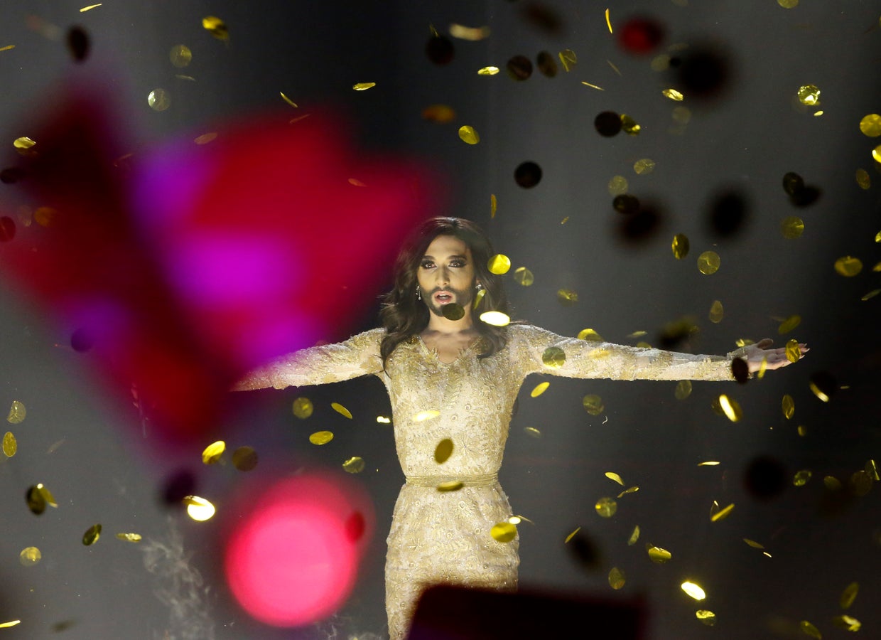 Austria's "bearded lady" wins Eurovision