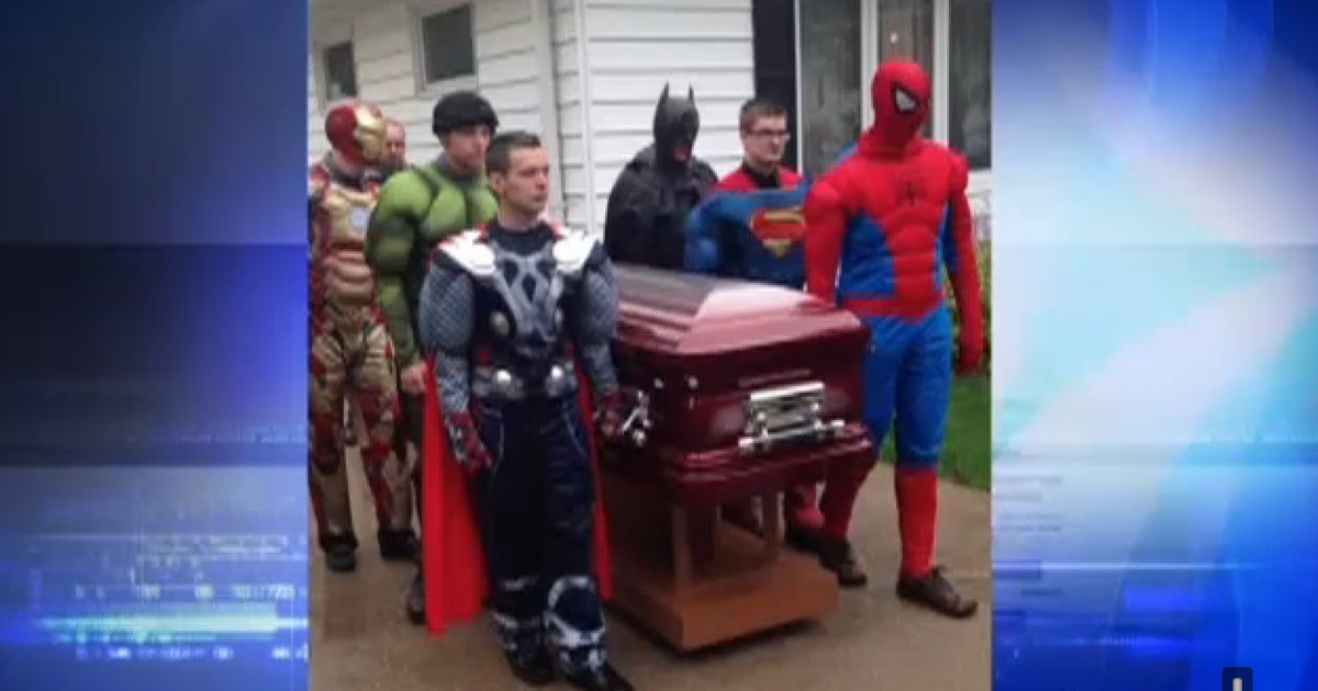 Indiana boy gets superhero funeral - CBS News