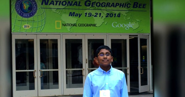 National Geographic Bee winner on top of the world - CBS News