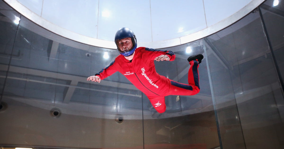 Skydiving indoors