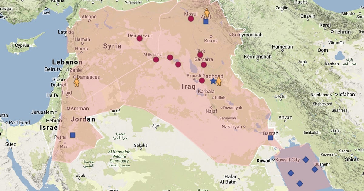 On the map: Where things stand in Iraq - CBS News