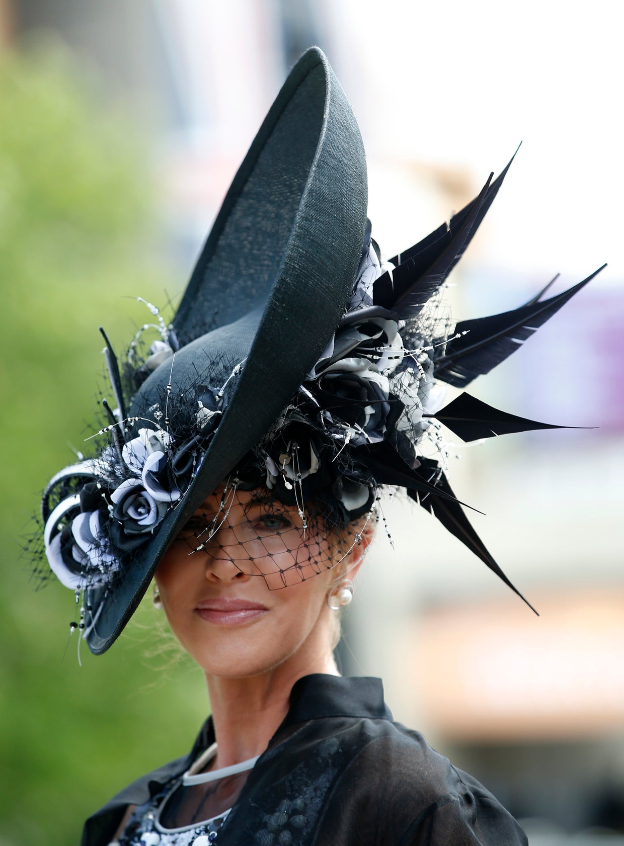Ornate hats at the Royal Ascot horse race