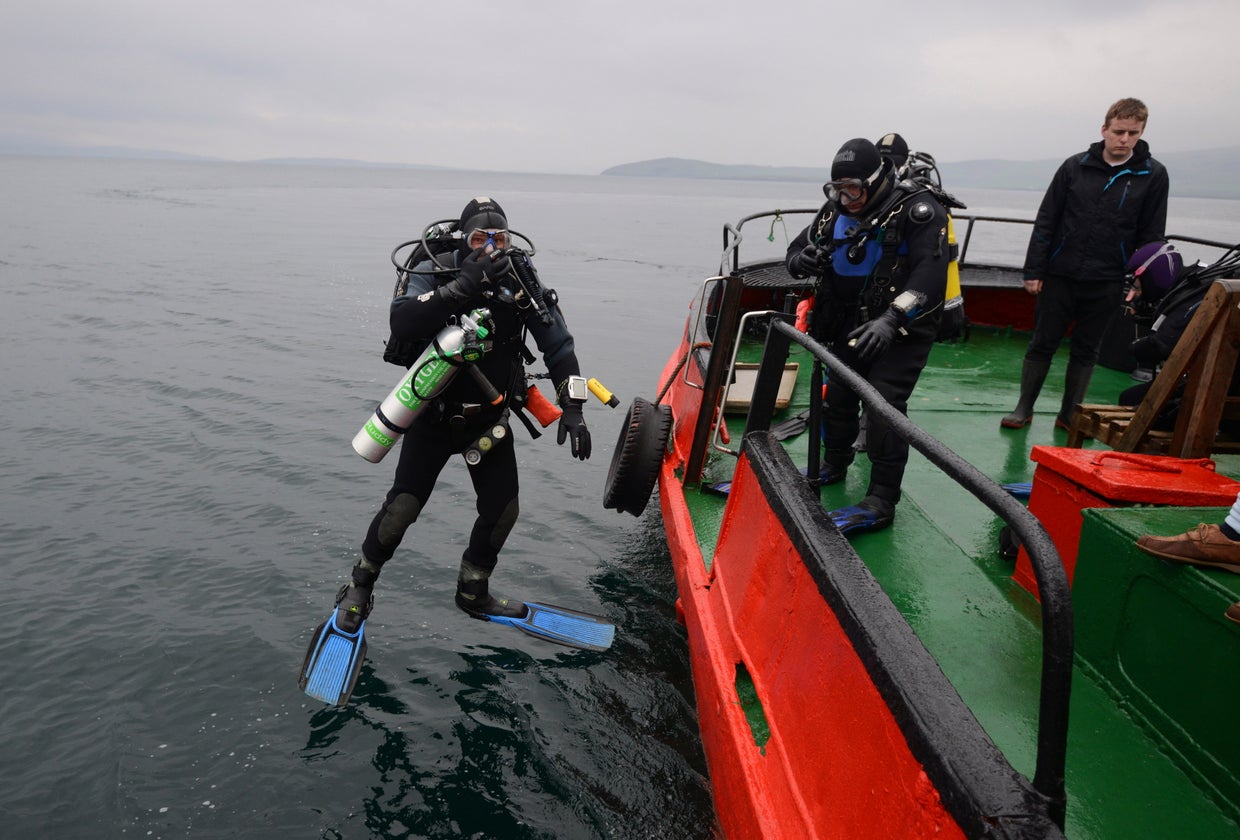 Exploring sunken warships