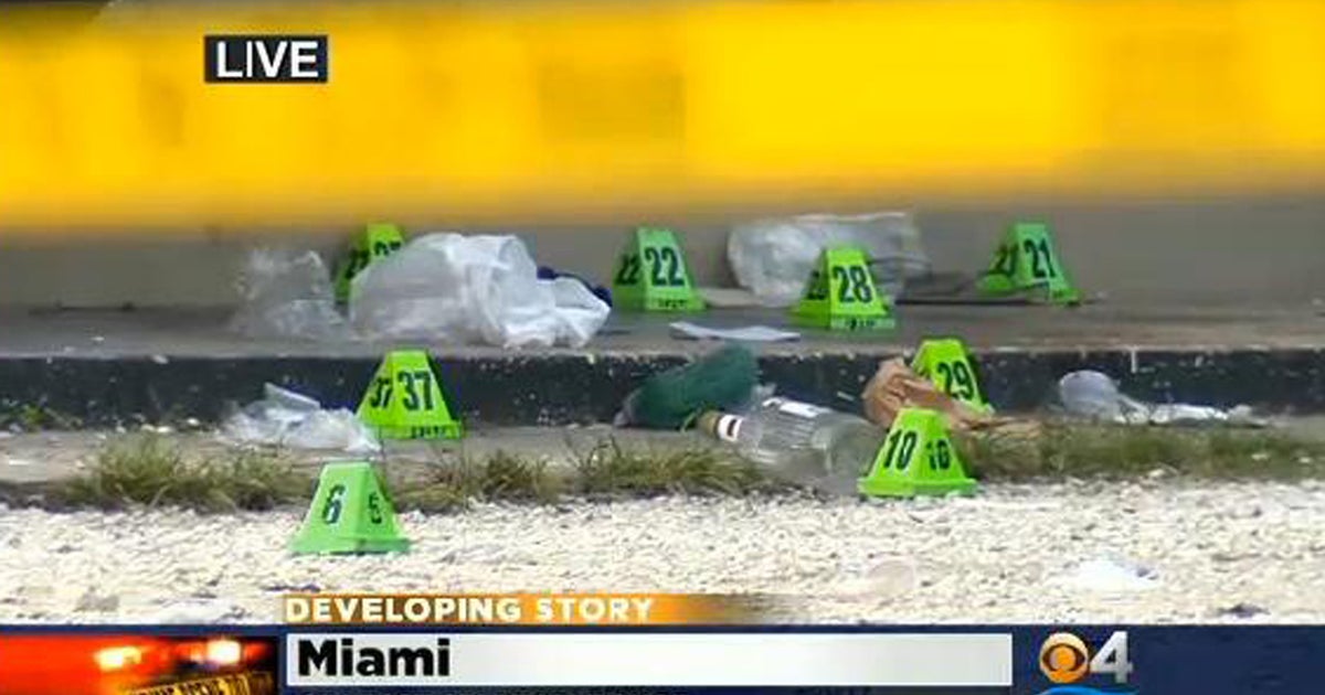 Ten people shot in Miami - CBS News