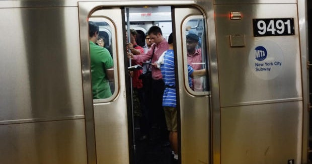 New York City subway heads wrong way down track - CBS News