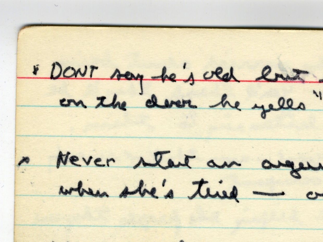 Ronald Reagan's index cards of one-liners