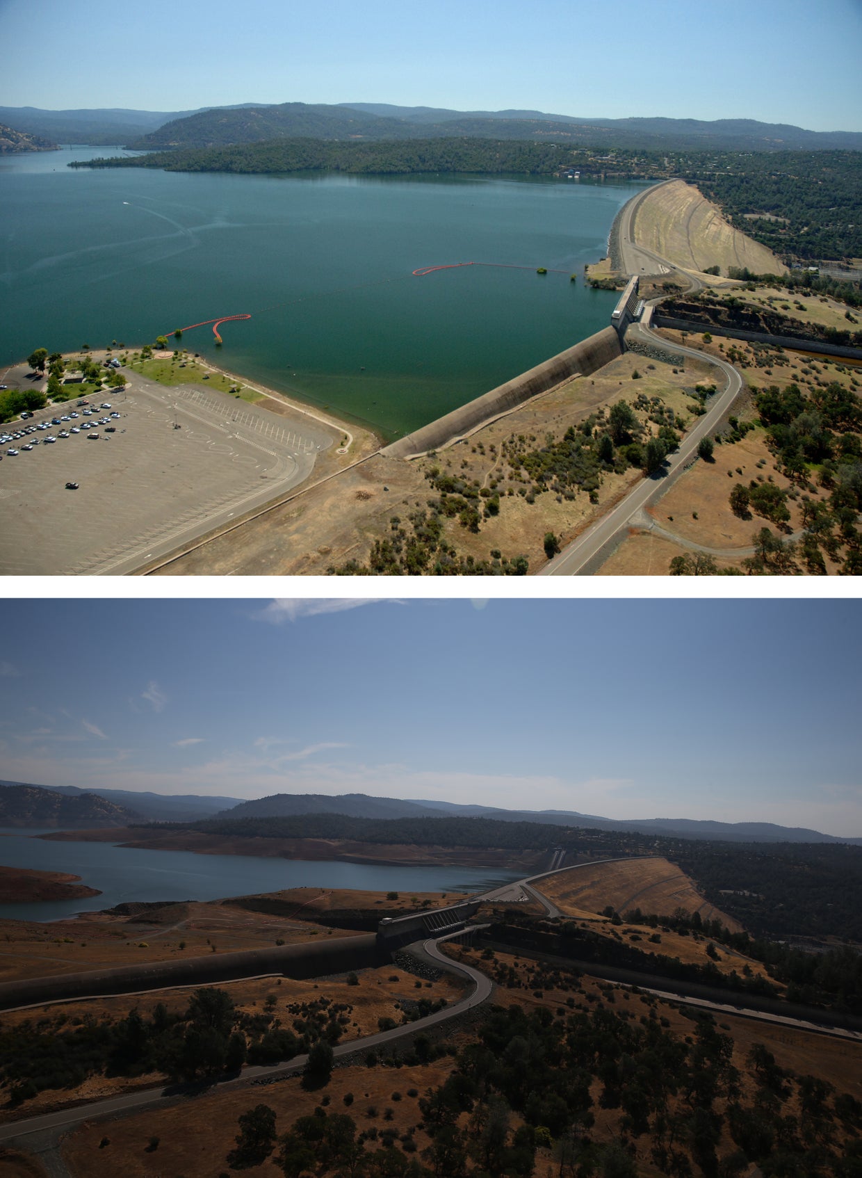 California drought drains lakes