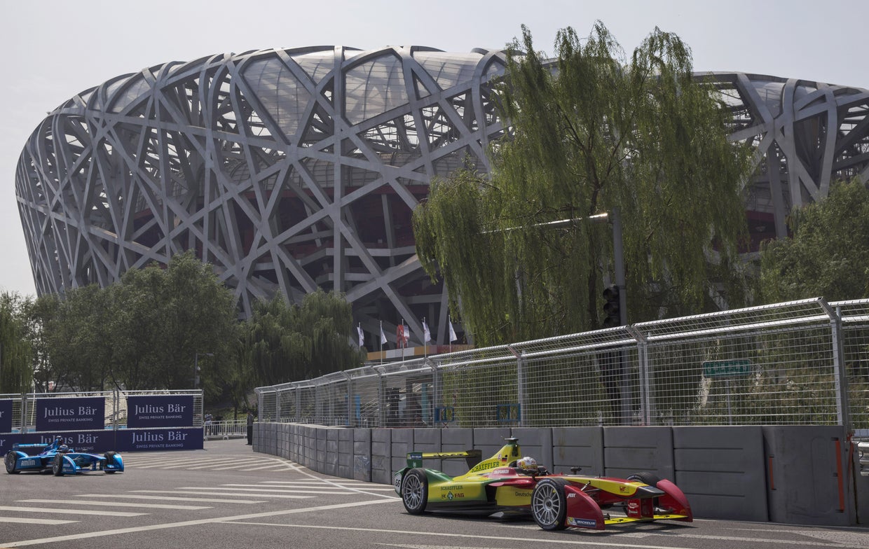 Formula E racing
