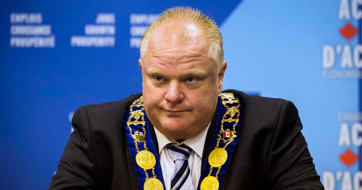 Rob Ford, controversial Toronto mayor, has cancer, doctor says - CBS News