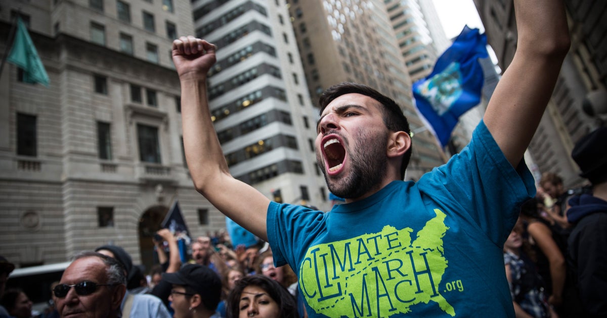 Climate advocates bring protest to Wall Street