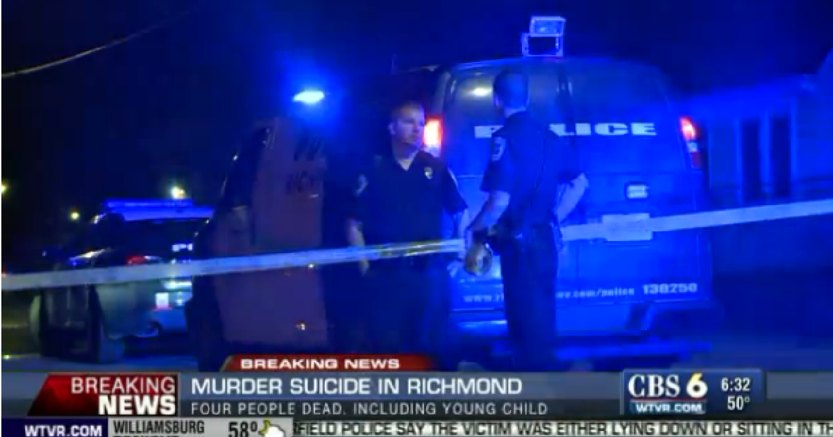 Cops: Four found dead in murder-suicide in Richmond, Virginia - CBS News