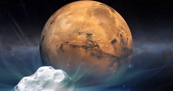 Comet dust triggered "mind blowing" Mars meteor shower - CBS News