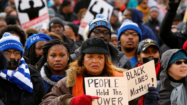 "Enough is enough": Tens of thousands march to protest police violence ...